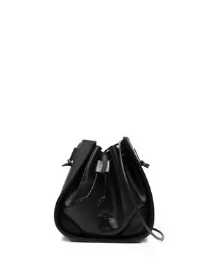 FORTE_FORTE Drawstring Crossbody Bag - Black