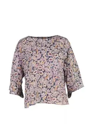 Max Mara Printed Silk Blouse