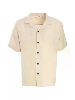 Marané Camp-collar Short-sleeve Shirt - Neutrals