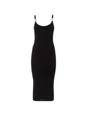 Just Cavalli Strap-detail Midi Dress - Black