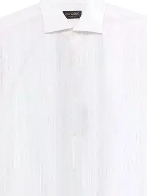 DELL'OGLIO Striped Shirt - White