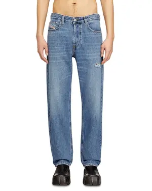 DIESEL Regular-fit Whiskered Jeans
