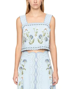 Sea Audra Embroidered Tank