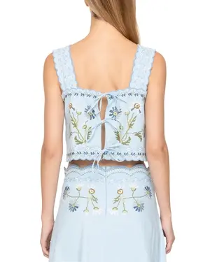 Sea Audra Embroidered Tank