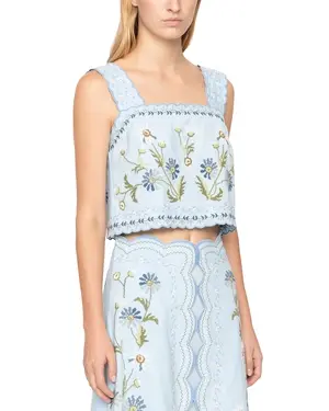 Sea Audra Embroidered Tank