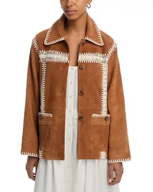 Sea Irena Suede Jacket - Camel