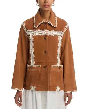 Sea Irena Suede Jacket - Camel