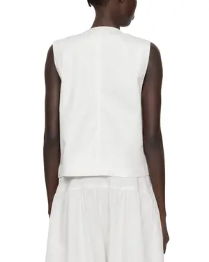 Sea Lois Twill Vest - Cream