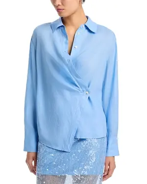 Women's Blue Linen Shirts