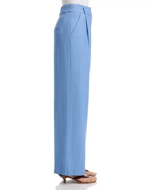 Veronica Beard Hyser Pleated Wide Leg Pants