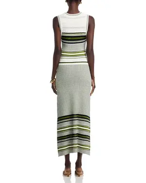 Veronica Beard Dawna Knit Dress - Navy/cactus