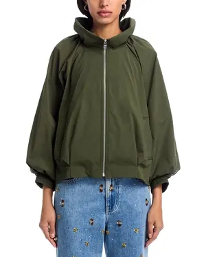 Veronica Beard Circe Zip-up Jacket - Army