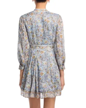 Veronica Beard Kumar V-neck Printed Mini Dress