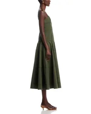 Veronica Beard Ilona Midi Dress - Army