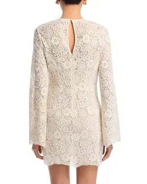 Veronica Beard Teresia Lace Mini Dress - Dove