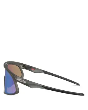 Oakley Rslv Rectangular Sunglasses, 41mm - Grey Smoke