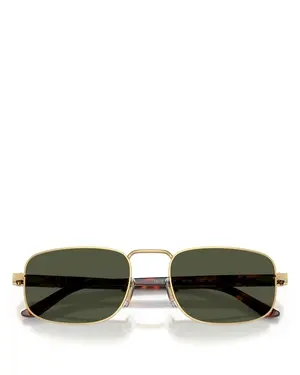 Persol Pillow Sunglasses, 56mm - Gold/green