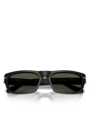 Persol Rectangular Sunglasses, 58mm - Black