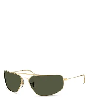 Ray-ban Rectangular Sunglasses, 63mm