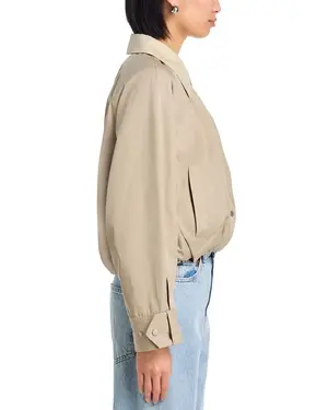 3.1 Phillip Lim Snap Front Blouson Bomber Jacket - Khaki
