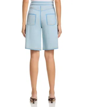 3.1 Phillip Lim Denim Effect Bermuda Shorts