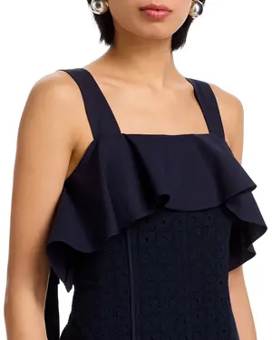 3.1 Phillip Lim Broderie Anglaise Midi Dress