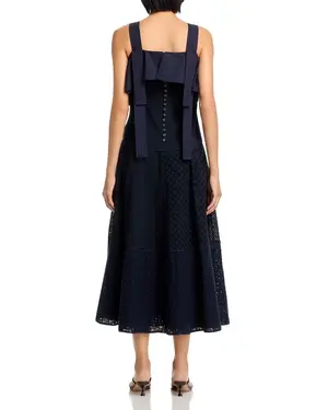 3.1 Phillip Lim Broderie Anglaise Midi Dress
