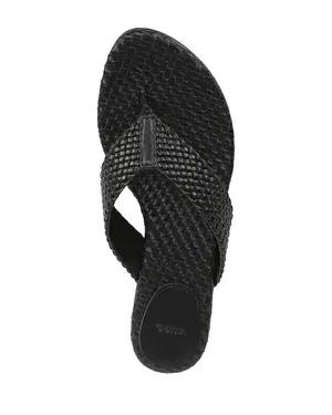 Vince Lotus Thong Sandals - Black