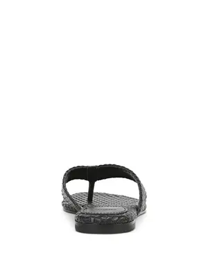 Vince Lotus Thong Sandals - Black