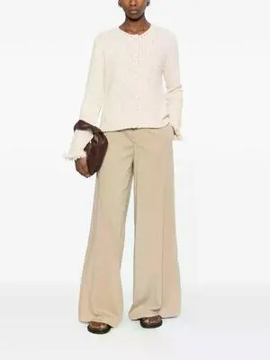 Emporio Armani Textured Fringed Hem Jacket
