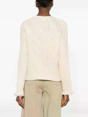 Emporio Armani Textured Fringed Hem Jacket