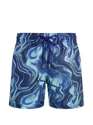 Vilebrequin Moorea Swirl-print Swim Shorts - Blue