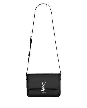 Saint Laurent Solferino Medium Satchel - Black