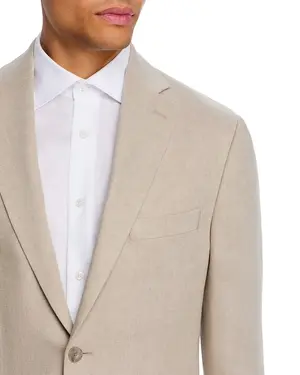 Vince Slim-fit Linen Suit Jacket - Oatmeal