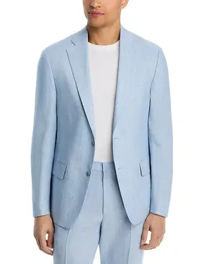 Vince Slim-fit Linen Suit Jacket - Powder Blue