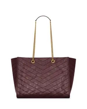 Saint Laurent Niki Shopping Bag - Rouge Cabernet