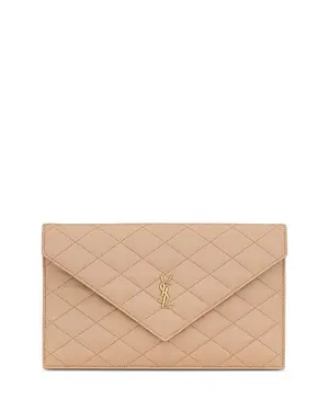 Saint Laurent Paris Pouch - Clear Beige