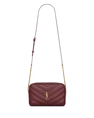 Saint Laurent Loulou Camera Bag - Rouge Cabernet