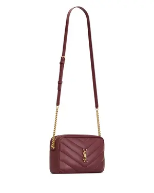 Saint Laurent Loulou Camera Bag - Rouge Cabernet