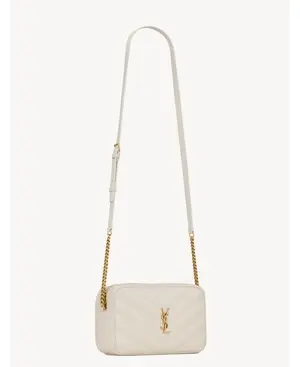 Saint Laurent Loulou Camera Bag - White