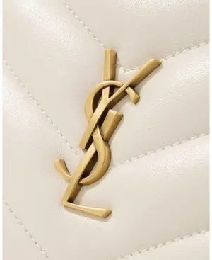 Saint Laurent Loulou Camera Bag - White