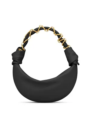 Saint Laurent Amalia Mini Hobo Bag - Black