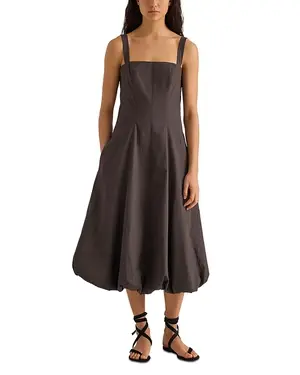 Proenza Schouler White Label Ella Midi Dress - Coffee