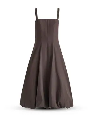 Proenza Schouler White Label Ella Midi Dress - Coffee