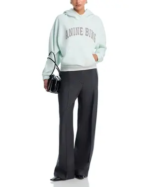 ANINE BING Harvey Fleece Hoodie - Green