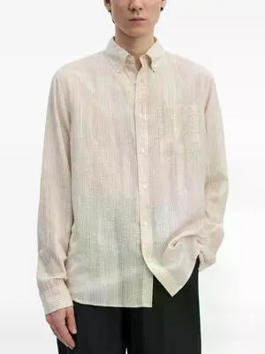 ANOTHER ASPECT Striped Chest-pocket Shirt