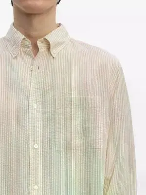 ANOTHER ASPECT Striped Chest-pocket Shirt