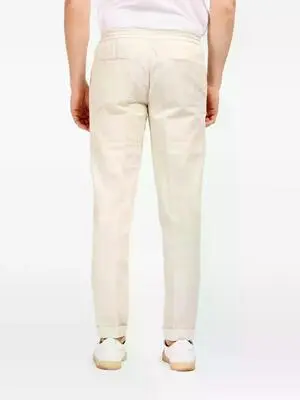 LUIGI BORRELLI Drawstring Trousers - Neutrals