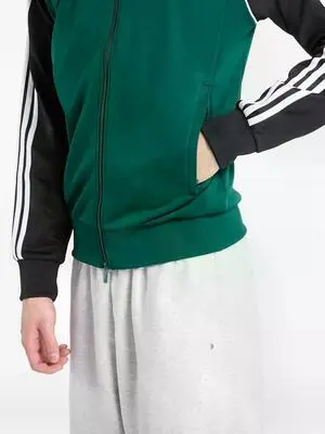 Adidas 3-stripes Zip-up Sweatshirt - Green
