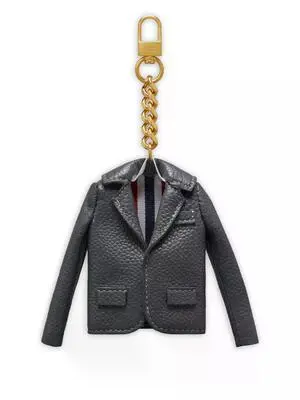 Thom Browne Jacket-motif Bag Charm - Grey